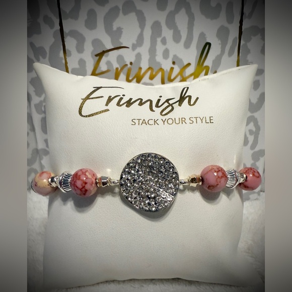 Erimish | Jewelry | New Erimish Bracelet Pink Sea Sediment Silver W ...